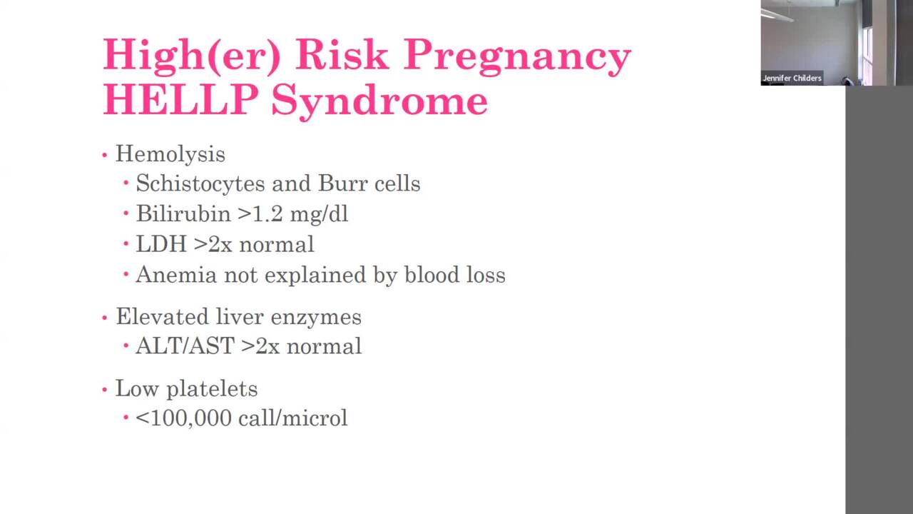 PA 535 - Women's Health - Lecture - HIgh Risk OB Part 2 - April 26 ...